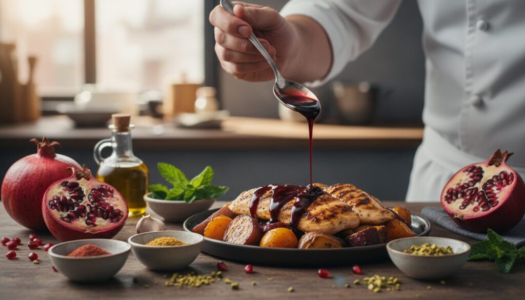 Cuisine créative : intégrer la mélasse de grenade
